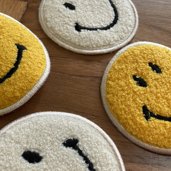 Other | Smiley Face Patches Set Of 4 | Poshmark